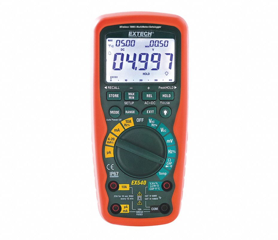EXTECH Multímetro Digital EXTECH® EX540 1000V 20A 40,000 conteos ...