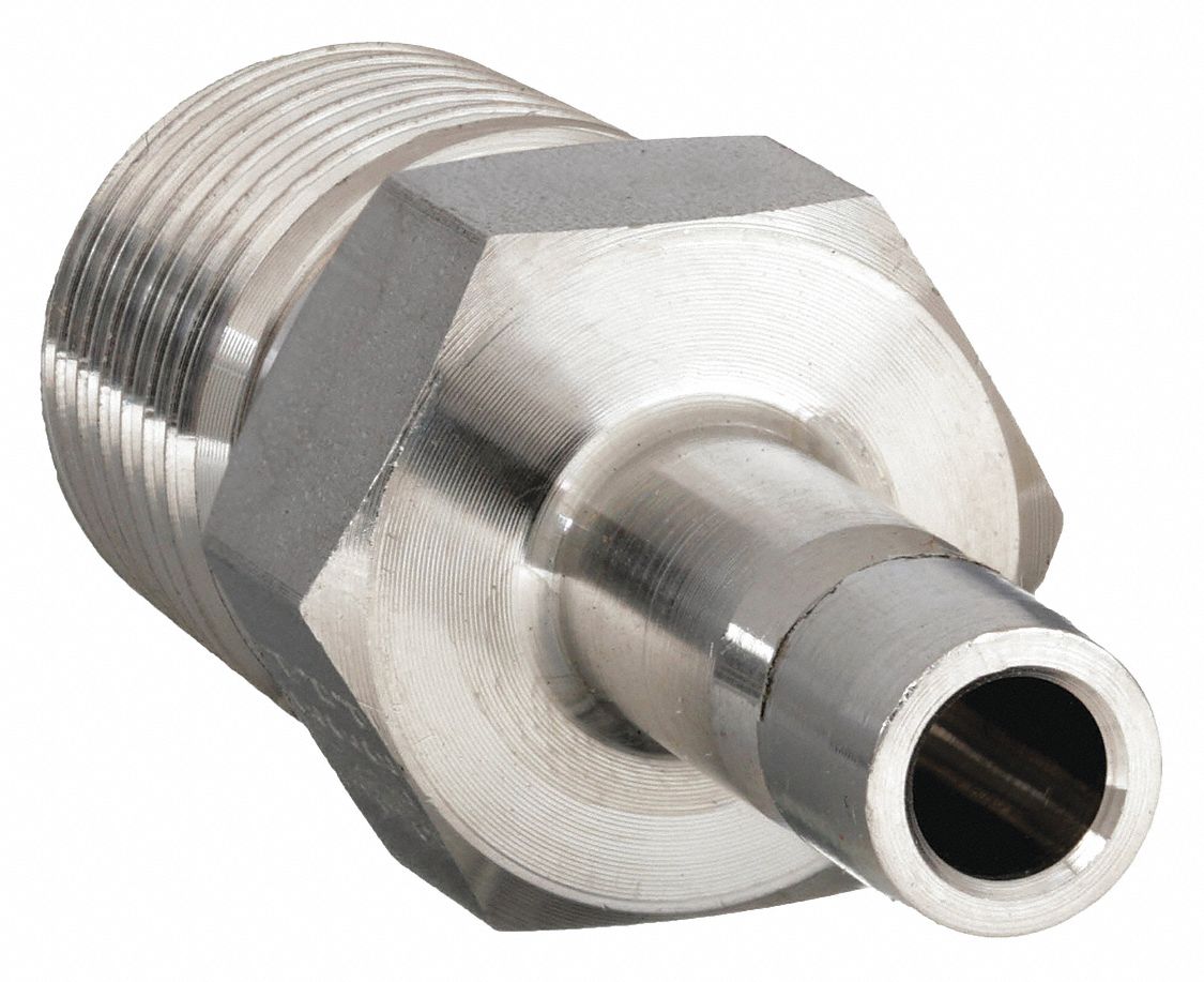 PARKER, 1/4 in OD 1/4 in Pipe Fitting Size, Compression x MNPT ...