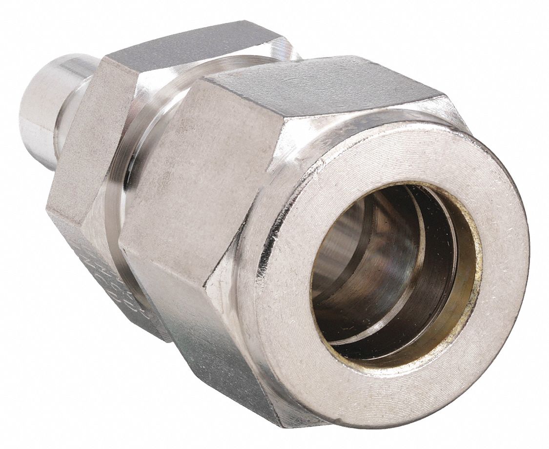 PARKER, 5/16 in OD 1/4 in OD Fitting Size, Compression x Compression, Compression Fitting ...