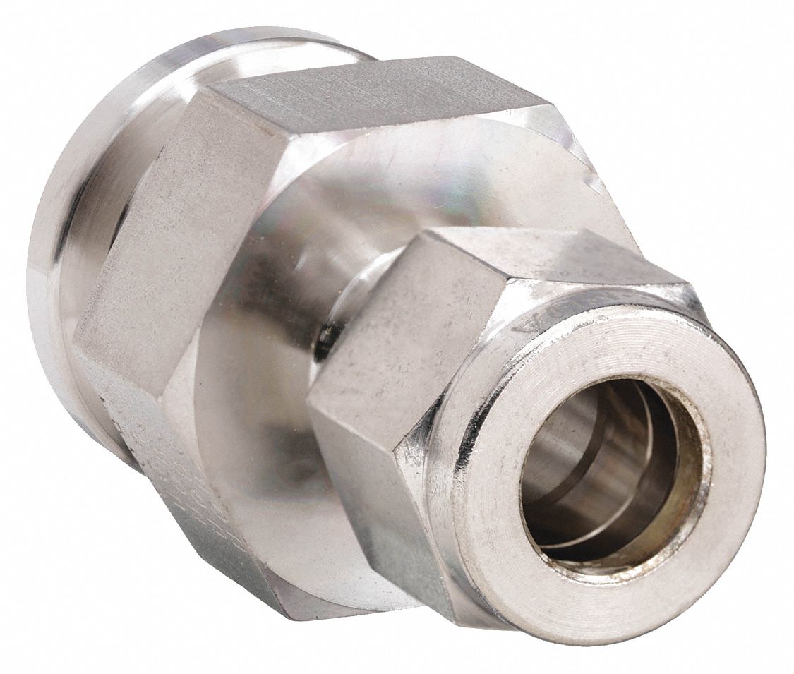 316L Stainless Steel, Flange x Compression, Sanitary Flange - 4CXW3|6 ...