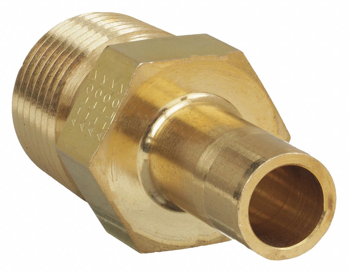 PARKER, 1/2 in OD x 1/2 in Pipe Fitting Size, Compression x MNPT, Male ...