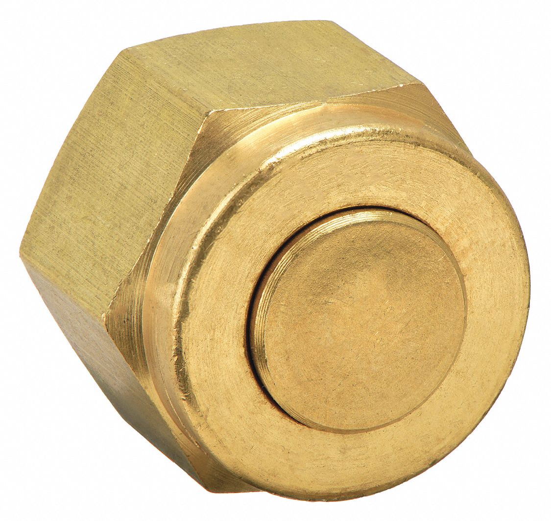 PARKER, 1/2 in OD Size, Compression, Compression Fitting Cap - 4EUD7 ...