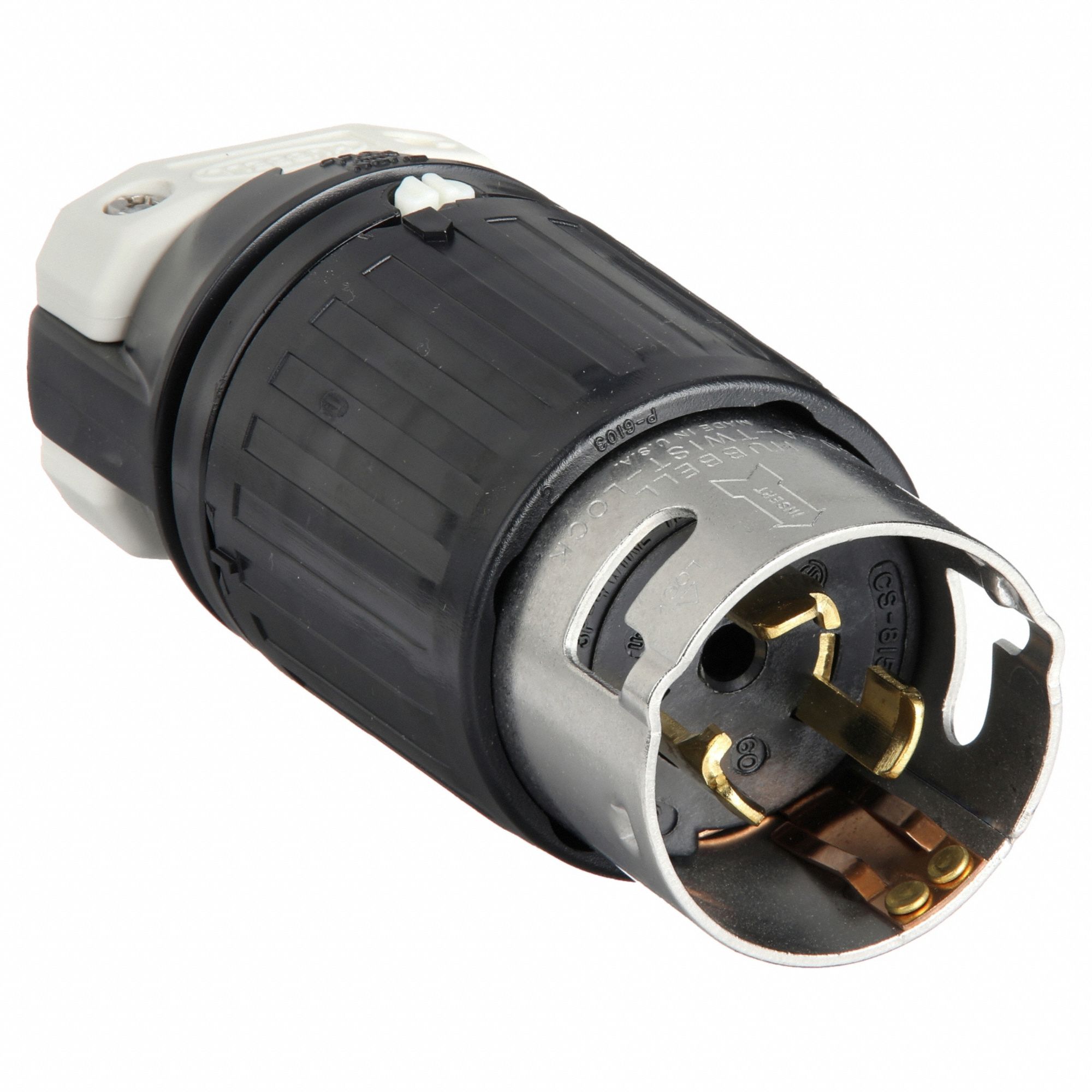 50 A, 125/250V AC, Locking Plug - 4D204|CS8155C - Grainger