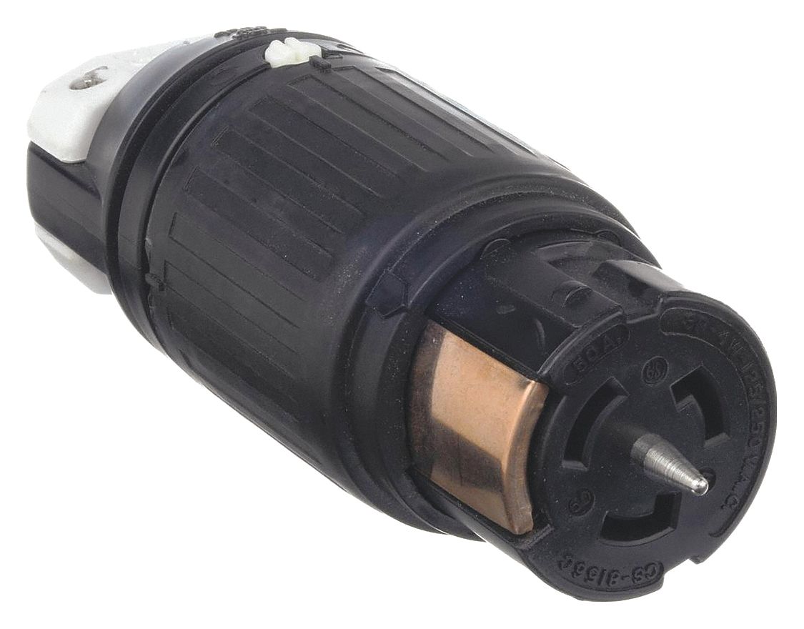 50 A, 480V AC, Locking Plug Connector - 4D205|CS8156C - Grainger