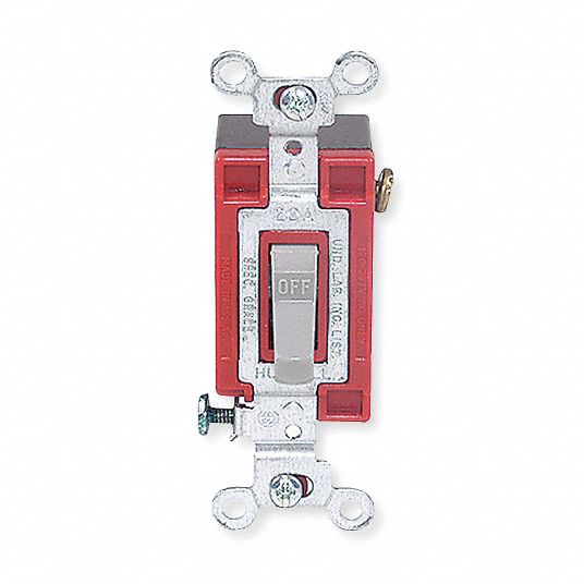Toggle Switch, Double Pole, Wall Switch - 4D275|HBL1222GY - Grainger