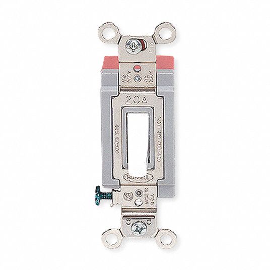 Toggle Switch, 4-Way, Wall Switch - 4D286|HBL1224W - Grainger