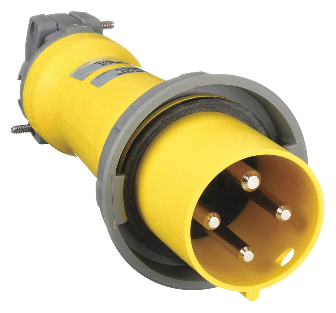 100 A, 125/250V, Pin and Sleeve Plug - 4D343|M4100P12 - Grainger
