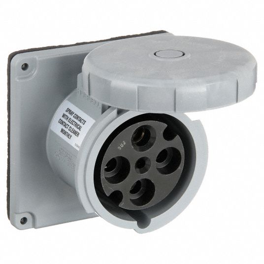 100 A, 125/250V AC, Pin and Sleeve Receptacle - 4D344|M4100R12 - Grainger