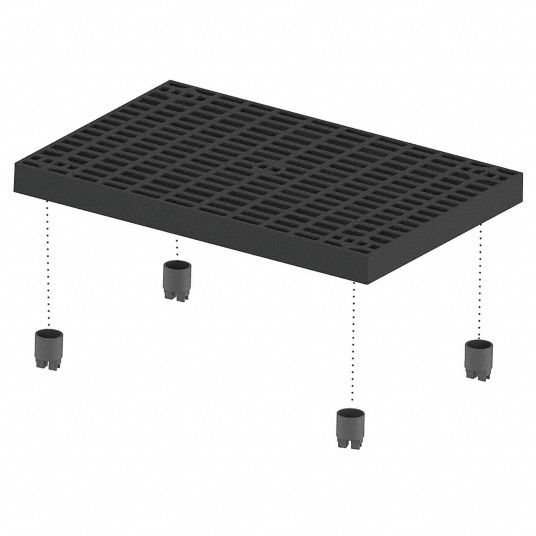 Work Platform Add On Unit, Molded Plastic - Grainger