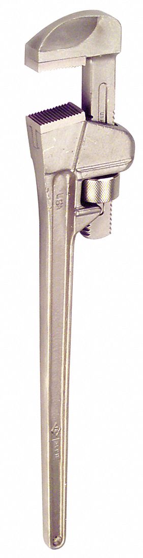 AMPCO, Aluminum Bronze, 5 11/16 in Jaw Capacity, Pipe Wrench - 4RPC5|W ...