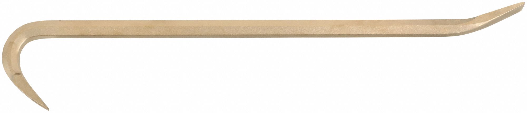 AMPCO Crow Bar: Claw/Wedge End, 24 in Overall Lg, 3/4 in Bar Wd, 1 1/4 ...