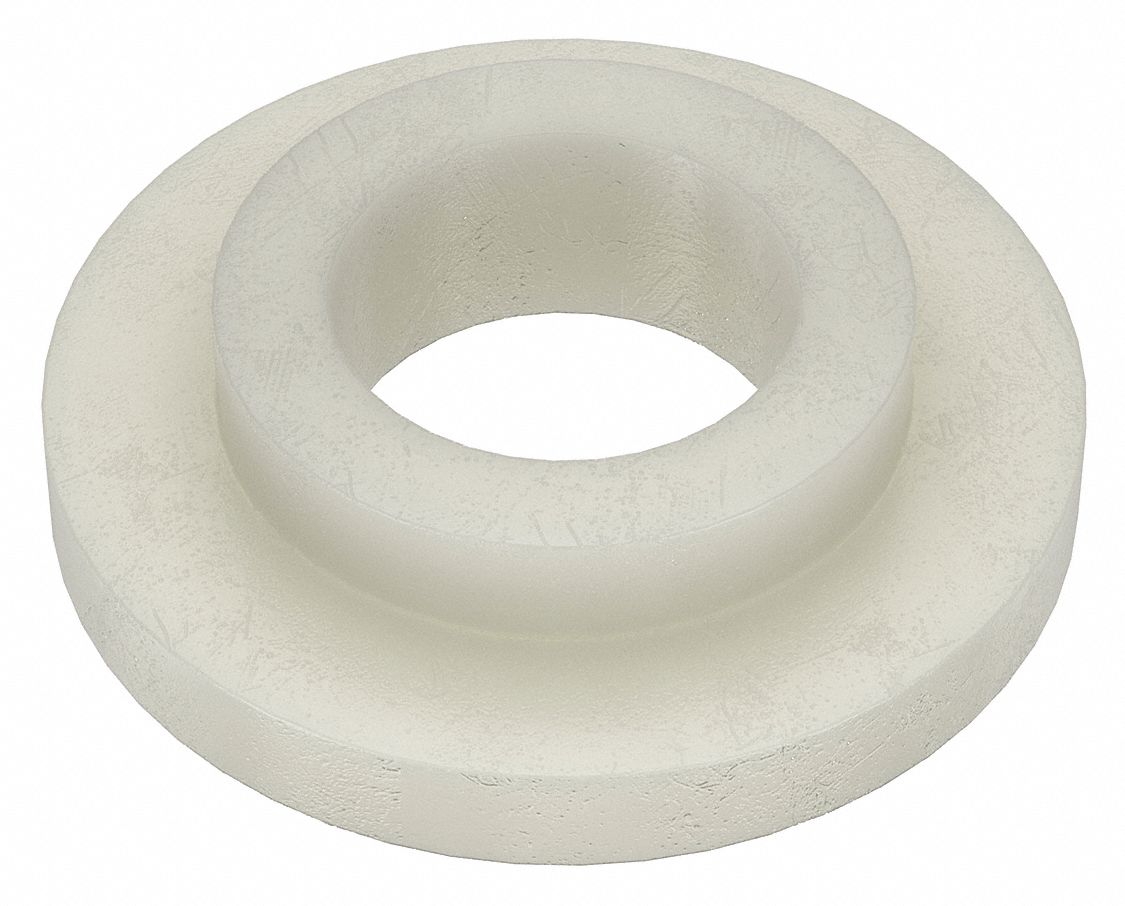 Nylon, White, Shoulder Washer - 4DCD2|24SW0006 - Grainger