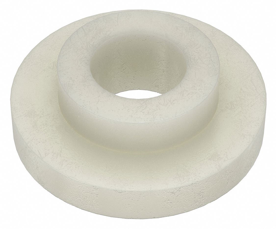 Nylon, White, Shoulder Washer - 4DCE5|24SW0002 - Grainger