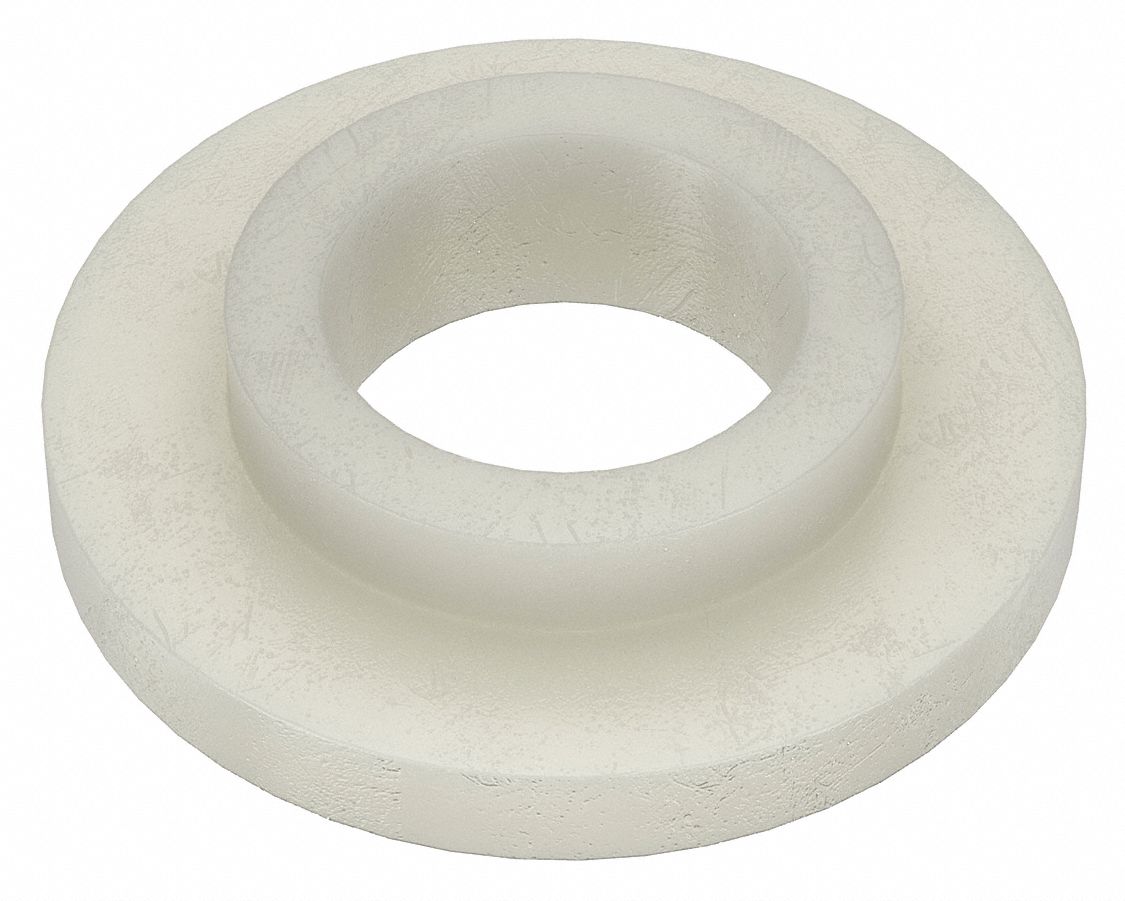 Nylon, White, Shoulder Washer - 4DCP7|24SW0010 - Grainger
