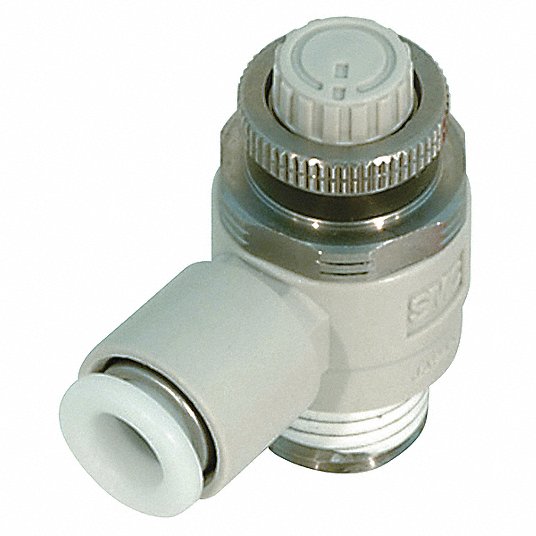 SMC, BSPT x Tube, 1/4 in Valve Port Size, Speed Control Valve - 4DHA2 ... SMC, BSPT x Tube, 1/4 in Valve Port Size, Speed Control Valve - 4DHA2 ...