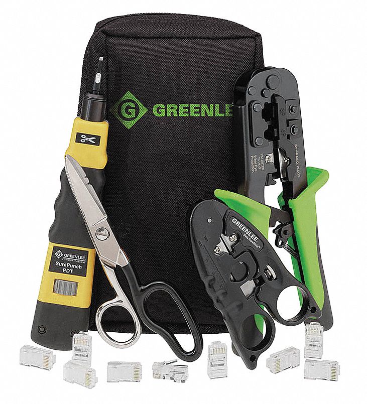 GREENLEE COMMUNICATIONS 16-PC Communications Tool Kit - 4DHL6|4908 ...