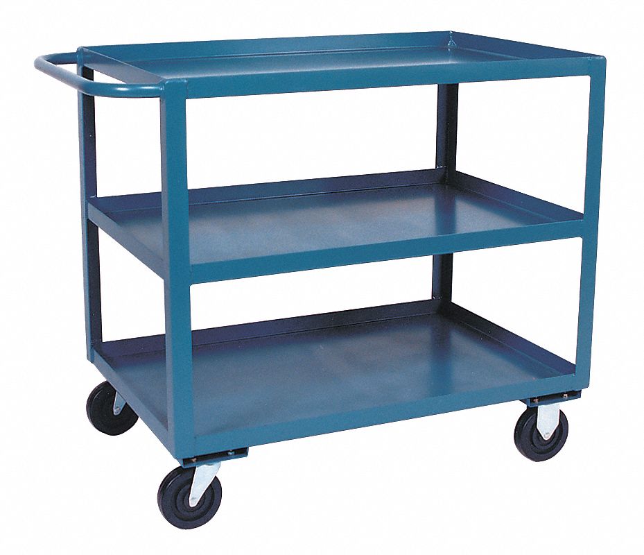 APPROVED VENDOR Carrito Utilitario con Asa Plana, 1400 lb., 3 Repisas ...