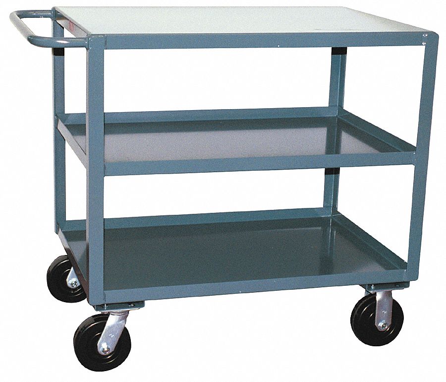 APPROVED VENDOR Carrito Utilitario con Asa Plana, 2400 lb., 3 Repisas ...