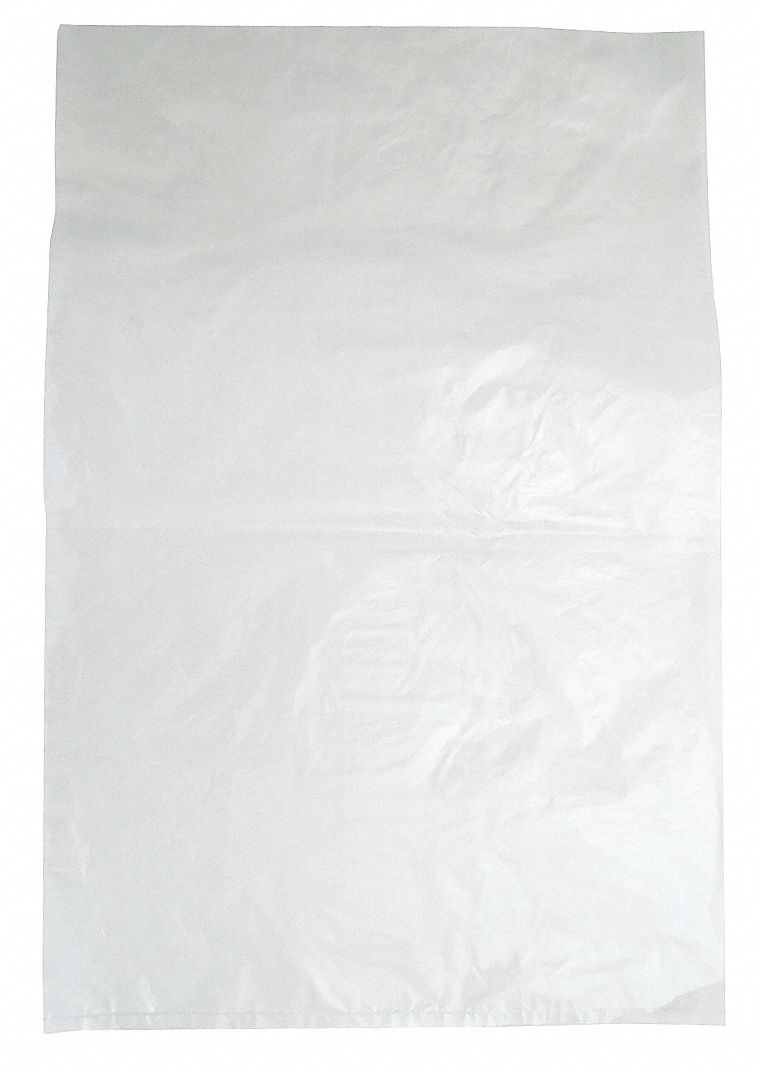 0.75 mil Thick, 12 in Wd, Open Poly Bag - 4DKW3|4DKW3 - Grainger