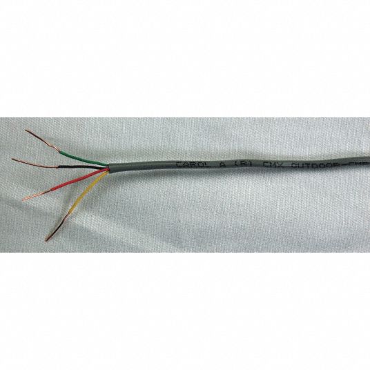 Power Limited and Communication Cable, Riser, No Shielded, 500 ft, Gray ...