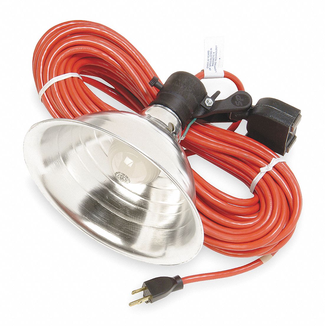 STANDARD PORTABLE Incandescent Hand Lamp, 75 Lamp Watts, 50 ft Cord ...