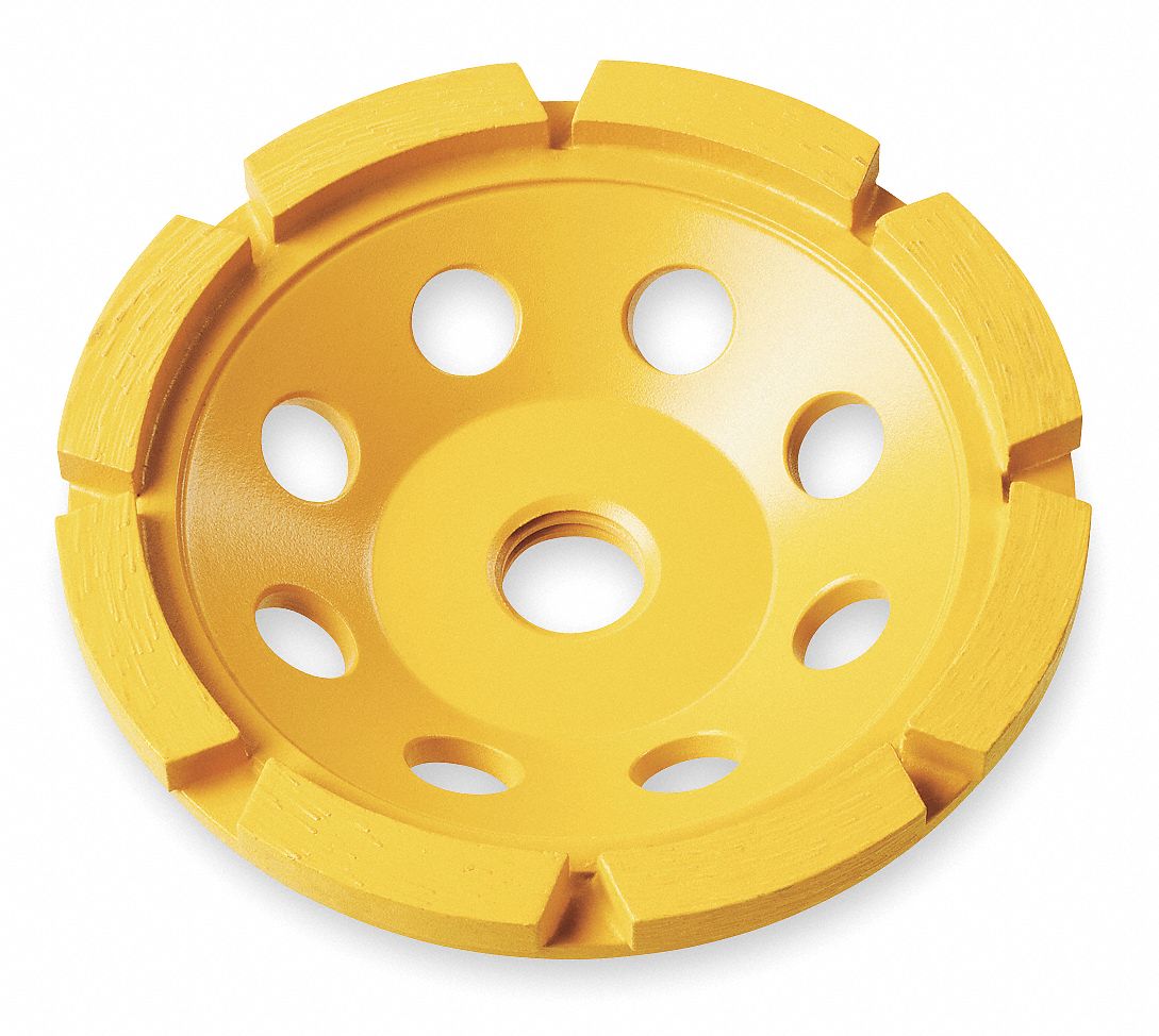 DEWALT Segment Cup Grinding Wheel: 7 in Abrasive Wheel Dia, 8,600 RPM ...