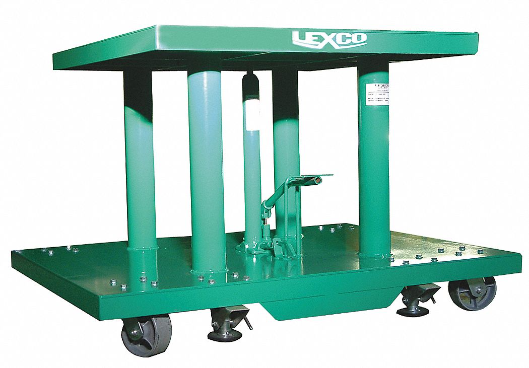Mobile Lift Table, 2000 lb Load Capacity, 48 in Lifting Height Max ...