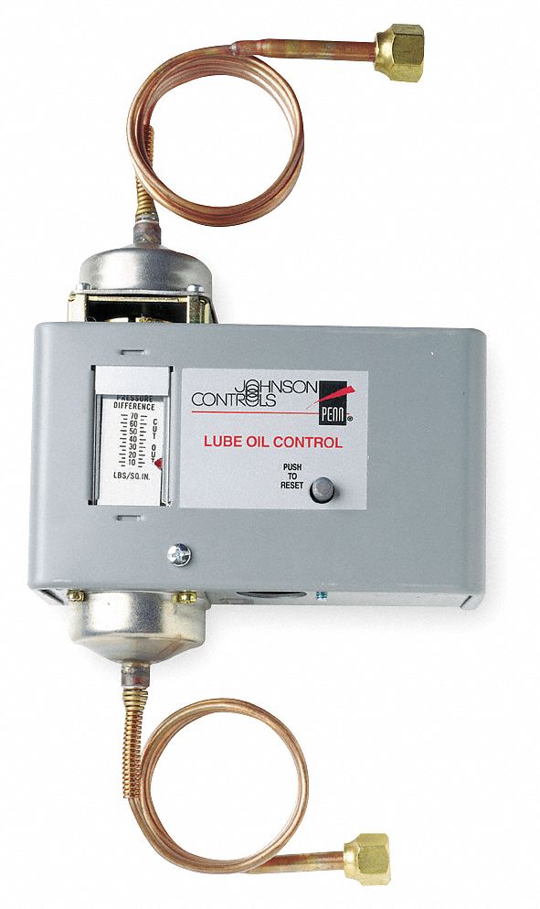 Lube Oil Safety Control, 8 to 70 Pressure Range (PSI), 90 Time Delay ...