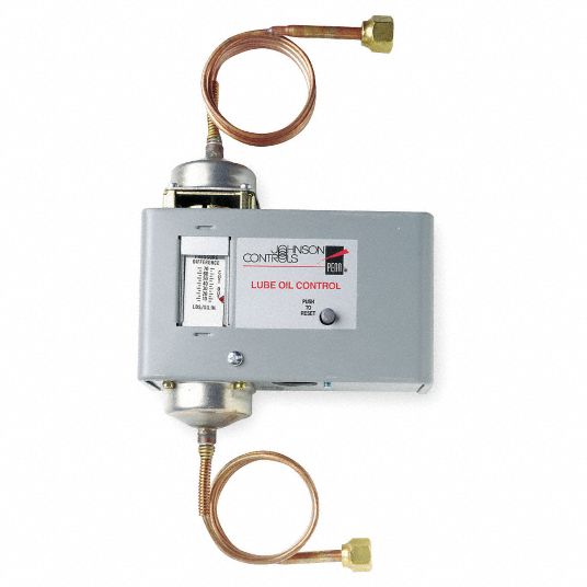 JOHNSON CONTROLS Lube Oil Safety Control, 8 to 70 Pressure Range (PSI ...