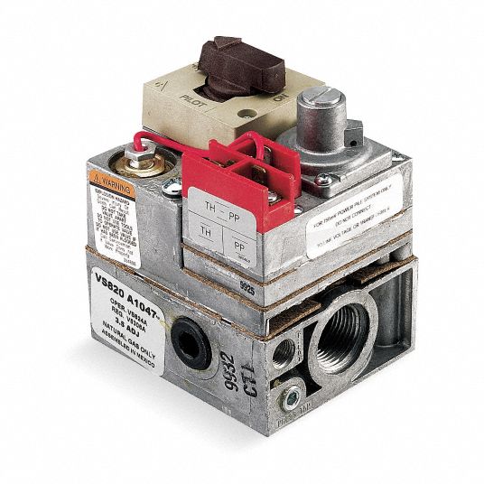 HONEYWELL Gas Valve, 335,000 BtuH Capacity, Standing Pilot Ignition ...