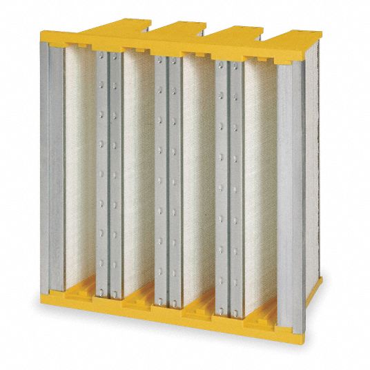 V-Bank Air Filter,24x24x12,MERV 16 - Grainger