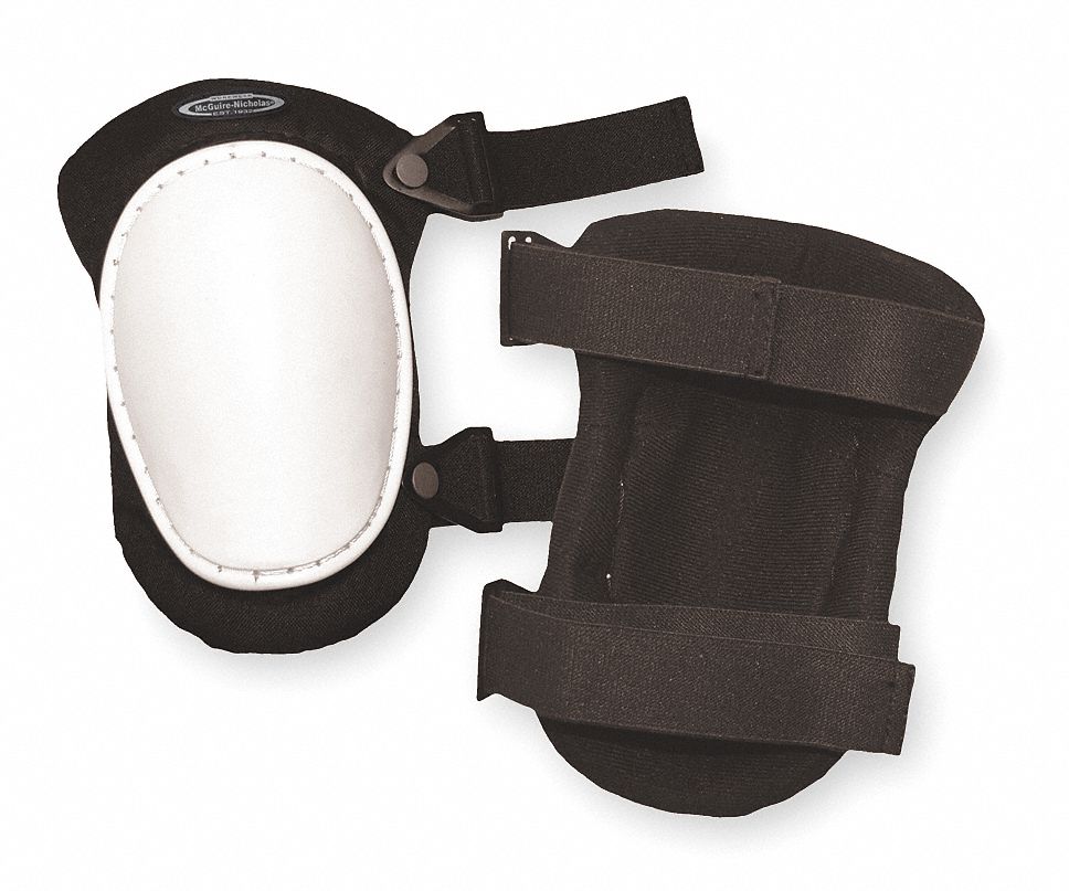 Soft 2-Strap Knee Pads, Black, Universal - Grainger