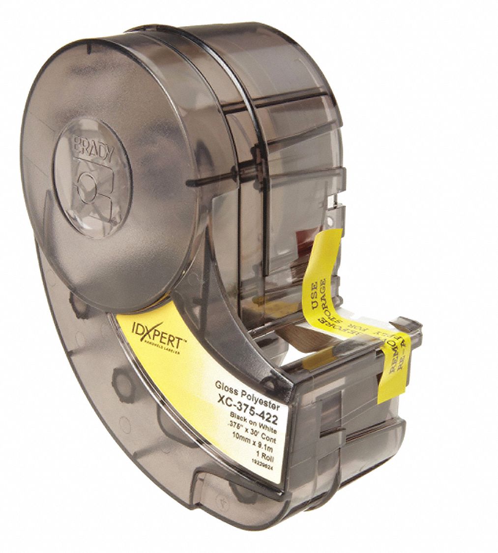 3/8 in, 3/8 in x 30 ft, Continuous Label Roll Cartridge - 4EA90|XC-375 ...