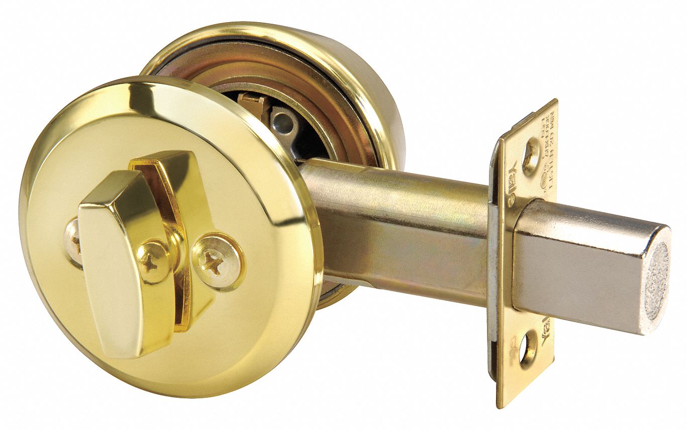 ASSA ABLOY ACCENTRA, Cylindrical, 1 3/8 in Door Thick - Max, Deadbolt ...