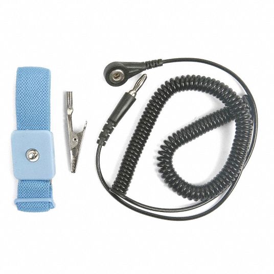Elastic, Blue, Elastic Wrist Strap Kit - 4ECV9|4ECV9 - Grainger