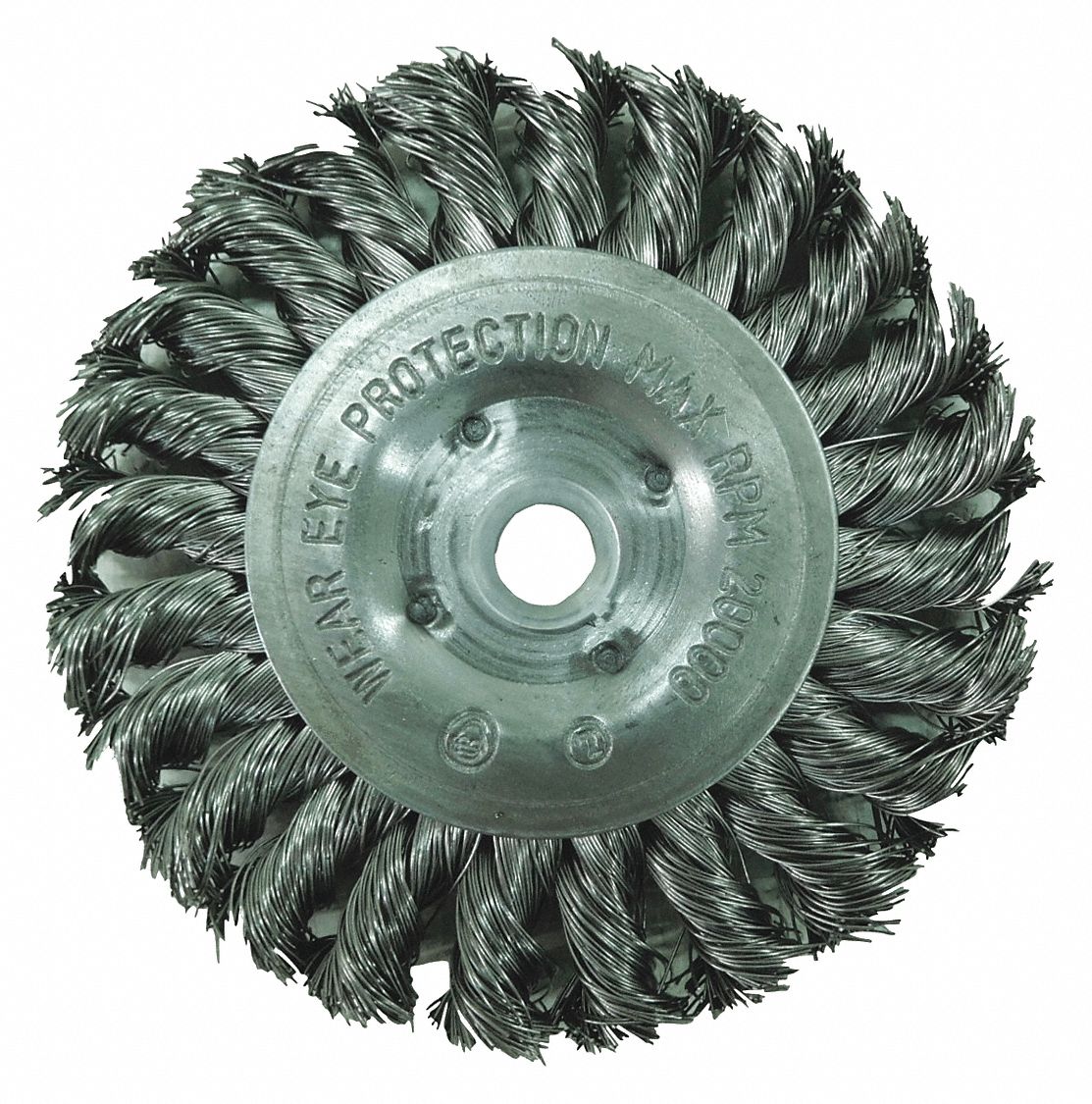 WESTWARD 6 in Twisted Wire Wheel Brush, Arbor Hole Mounting, 0.014 in ...