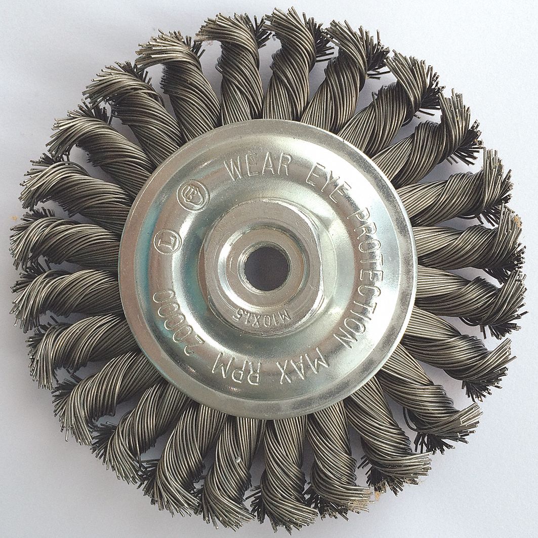 Stringer Wheel,4 In D,SS,0.0200 Wire - Grainger