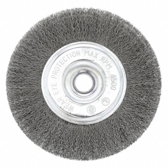 Wire Wheel,3 In D,SS,0.0140 Wire - Grainger