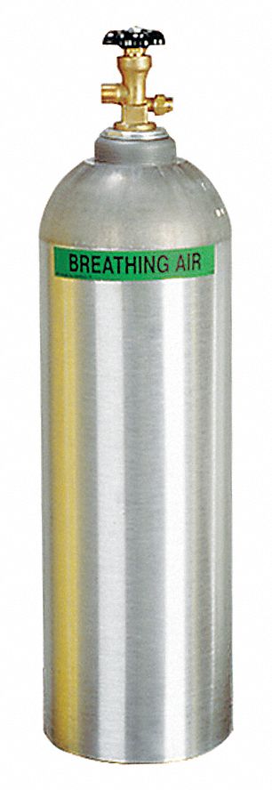 AIR SYSTEMS INTERNATIONAL AIR STORAGE CYLINDER, AL, 2400 PSI, 28 LBS ...