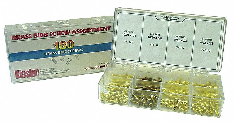 KISSLER, Universal Fit, Brass, Bibb Screw Kit - 4EEV1|540-0222 - Grainger