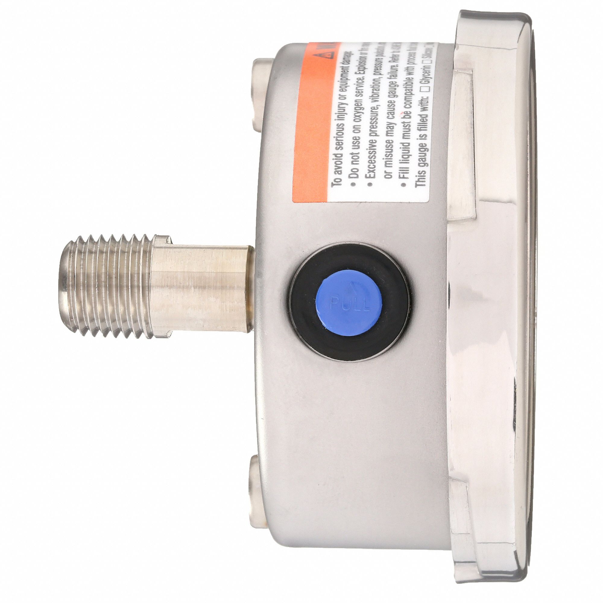 ASHCROFT Industrial Compound Gauge: 30 to 0 to 30 in Hg/psi, 2 1/2 in Dial, 1/4 in NPT Male ...