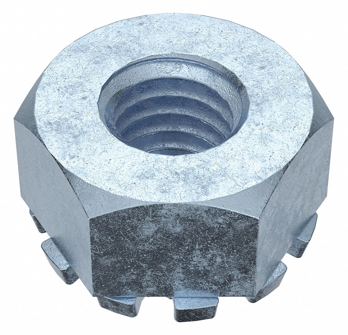 Lock Nut with External Tooth Lock Washer, M3-0.50 Thread Size, Lock Nut ...