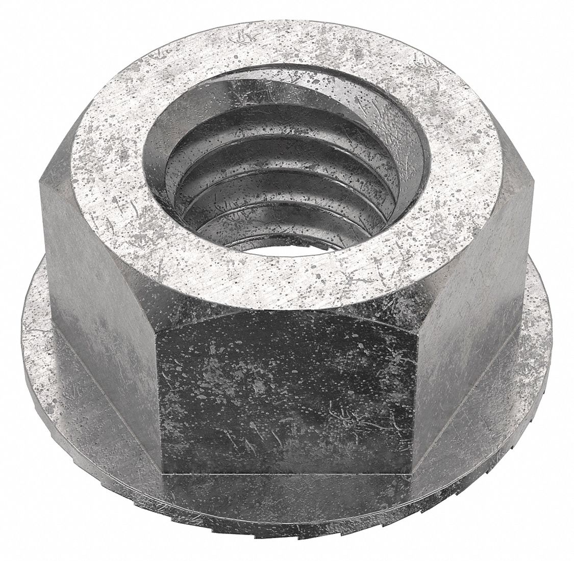 3/8"-16 Thread, Stainless Steel, Lock Nut - 4EGA7|HFNIX037-025P - Grainger