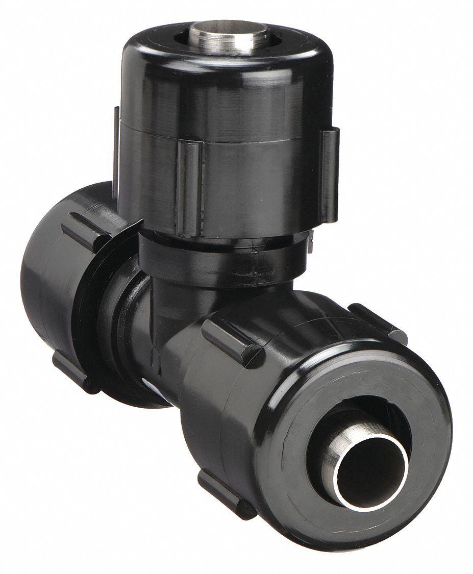 CONTINENTAL INDUSTRIES, 1/2 in OD x 1/2 in OD Size, Nylon, Compression ...