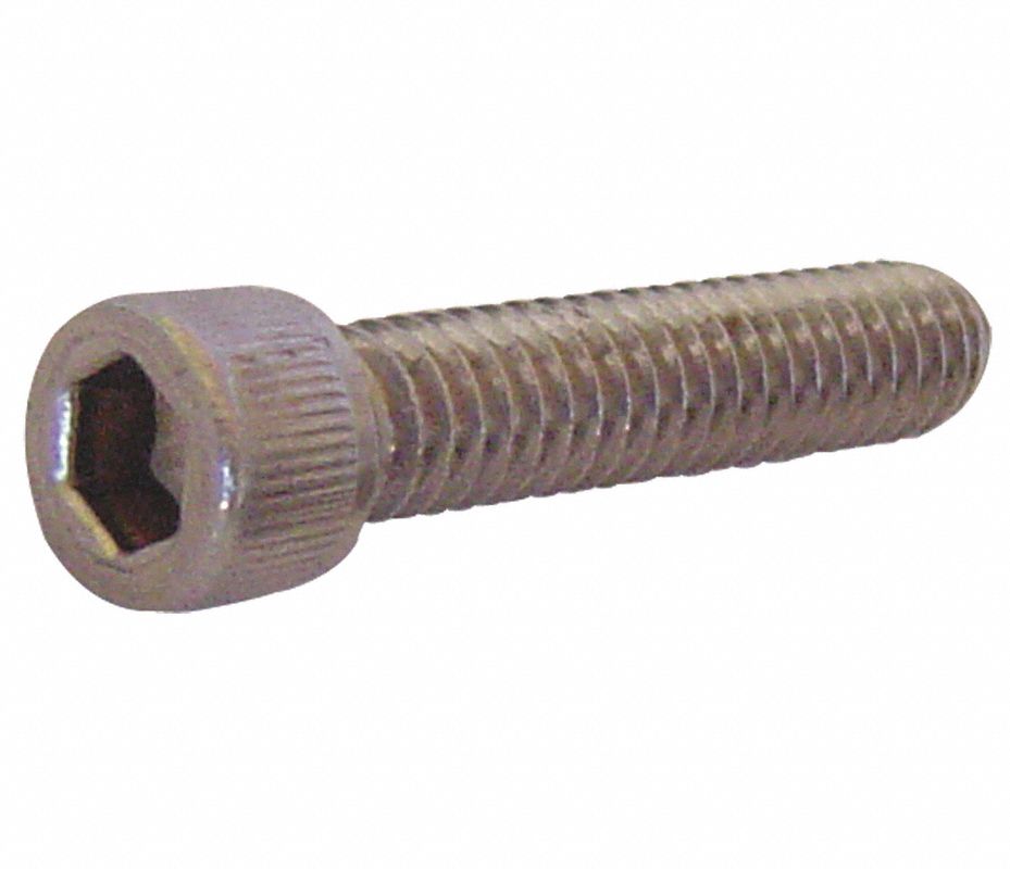 CLAVOS NACIONALES Tornillo de Cabeza Hueca,Cilíndrica,3/8"-16,1-1/4 ...