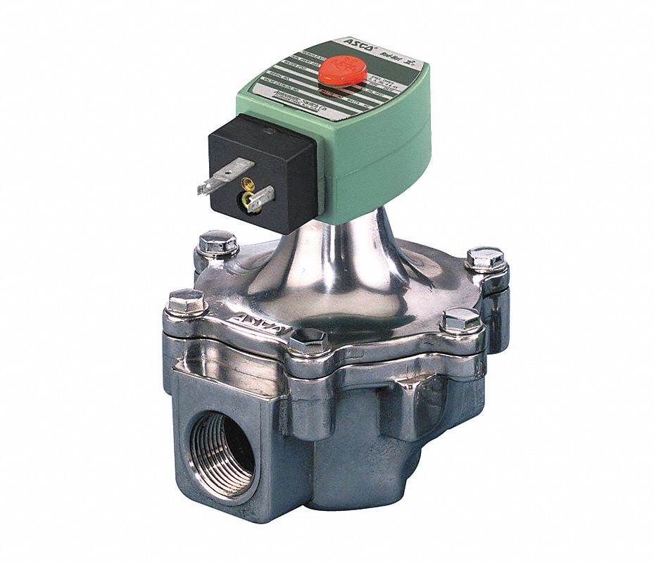 ASCO Valvla Solenoide,L 1-1/2plg, 2 vías/pos - 4EKN5 | 8215B070 ...