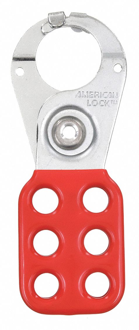 AMERICAN LOCK, 1 in Opening Size, Red, Lockout Hasp - 4EMY4|ALO80 ...