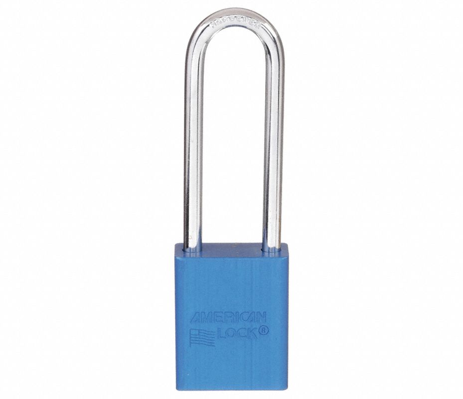 AMERICAN LOCK Candado de Bloqueo Azul con 2 llaves Igual - 4ENE5 ...