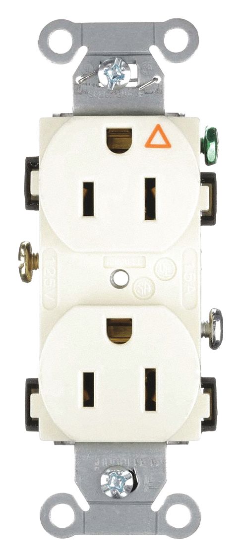 15, Commercial, Isolated Ground Receptacle, Almond, No Tamper Resistant ...