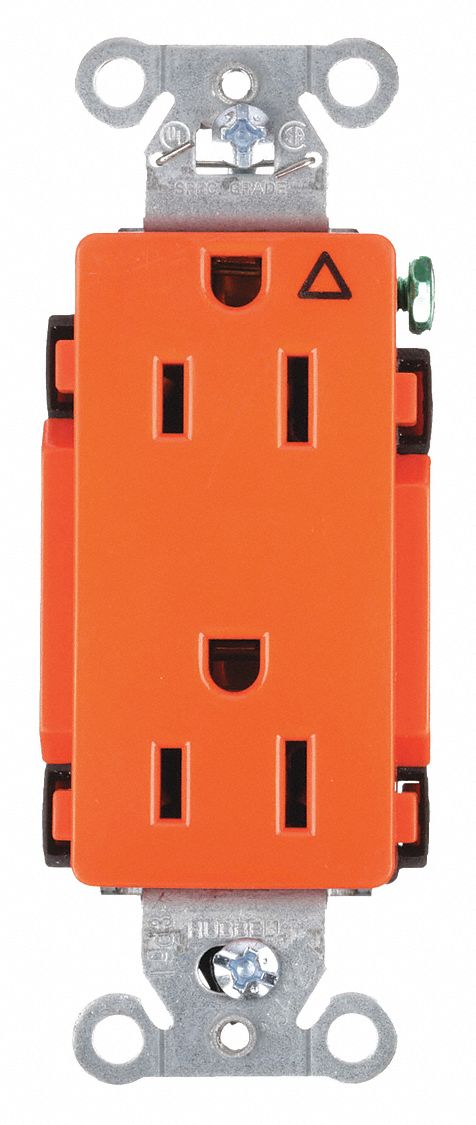 HUBBELL WIRING DEVICE-KELLEMS COMM STYLE LINE SB WIRED 15A IG DUP OR ...